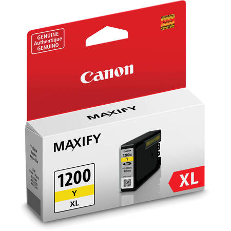 Canon PGI-1200 XL Yellow Pigment Ink Tank for Select MAXIFY MB Series ...