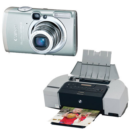 Canon Powershot SD700 IS Digital Elph Camera / Printer Kit with Canon ...