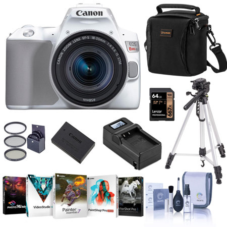 Canon EOS Rebel SL3 DSLR Camera with EF-S 18-55mm f/4-56 Lens White W ...