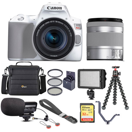 Canon EOS Rebel SL3 DSLR Camera with EF-S 18-55mm f/4-5.6 Lens White W ...