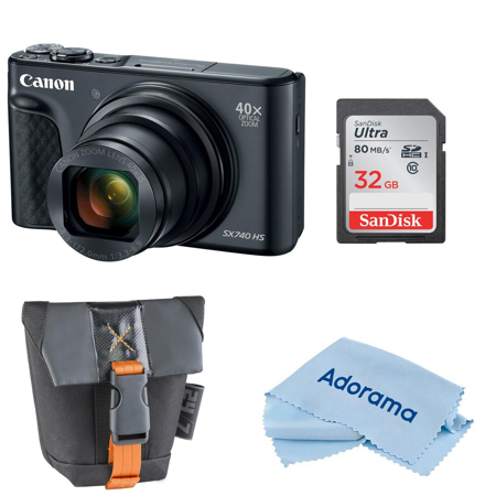 Canon PowerShot SX740 HS Digital Camera, Black - With Free Accessory Bundle