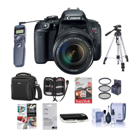 Canon EOS Rebel T7i DSLR with 18-135mm STM Lens with Premium Accessory ...