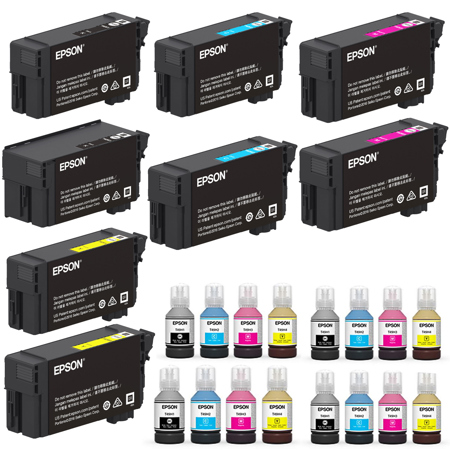 Epson Ultrachrome XD2 8-Color Ink Cartridge w/T49H 4-Color Ink Bottle ...