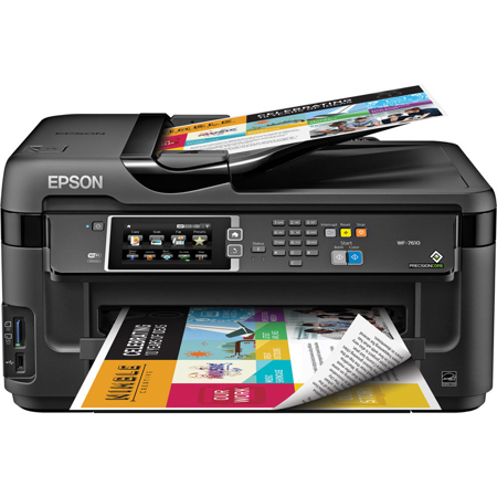 Epson WorkForce WF-7610 All-in-One Inkjet Printer, 18ppm Black & 10ppm ...