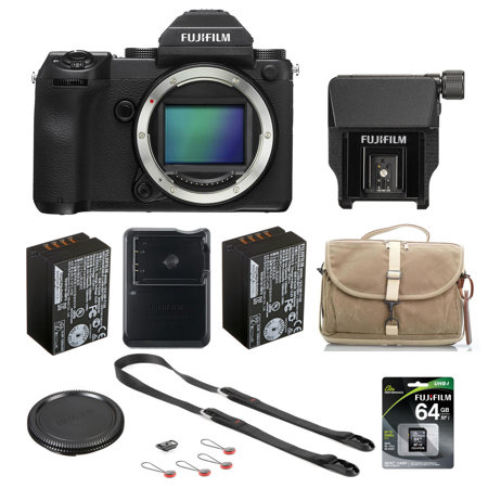 Fujifilm GFX 50S 51.4MP Medium Format Mirrorless Camera (Body Only) W/Acc Bundle