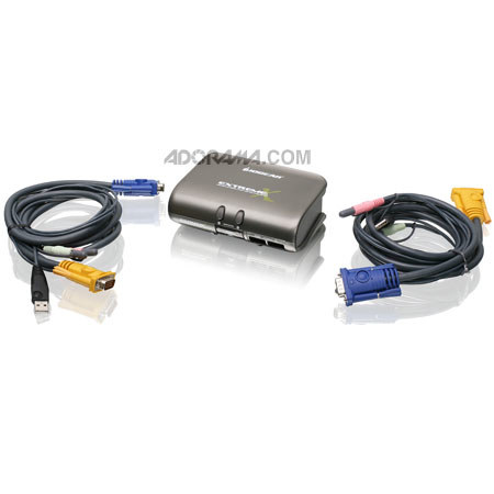 IOGEAR 2 Port MiniView Extreme Multimedia KVMP Switch - Adorama
