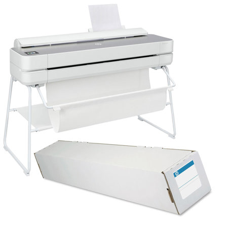 HP DesignJet Studio Steel 36" Color Inkjet Printer with Paper Roll