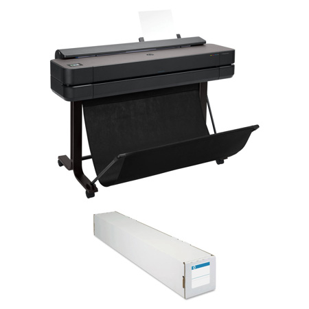 HP DesignJet T650 Large Format Printer,36" Inkjet Plotter with Paper Roll