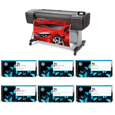 HP DesignJet Z6 Large Format PostScript Graphics Printer,44",w/6x Ink ...
