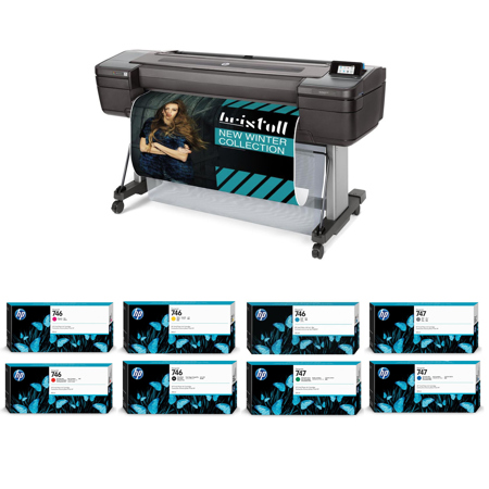 HP DesignJet Z9+ Large Format PostScript Photo Printer, 44" Inkjet ...