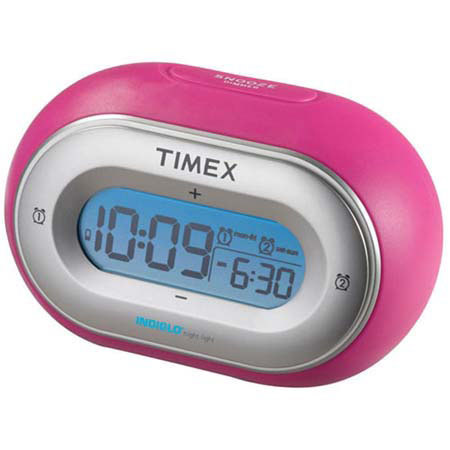 Timex T116pink Nano Color Jelly Dual Alarm Clock, Pink - Adorama