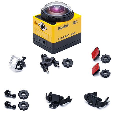 KODAK PIXPRO SP360 360 Degree VR Action Camera with Explorer Pack
