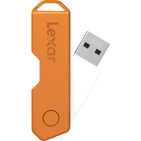 Lexar 32GB JumpDrive TwistTurn2 2.0 USB Flash Drive, Orange - Adorama