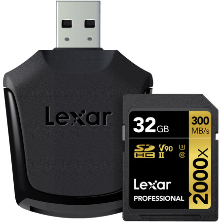 Lexar 32GB Professional 2000x UHS-II U3 SDHC Memory Card - Adorama