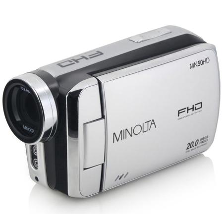 Minolta MN50HD 1080p Full HD 20MP Digital Camcorder, Silver - Adorama