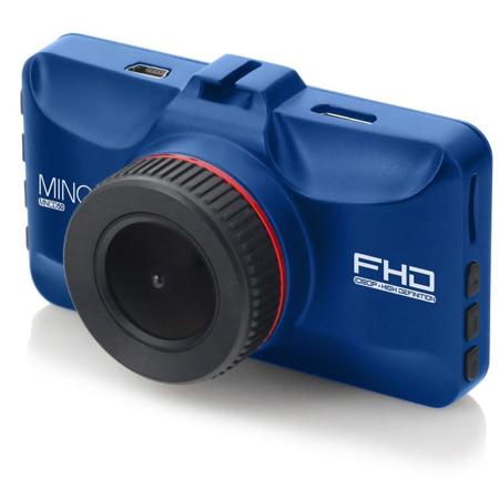 Minolta MNCD50 12MP 1080p FHD Car Dash Cam, 3.0" LCD and G-Sensor, Blue