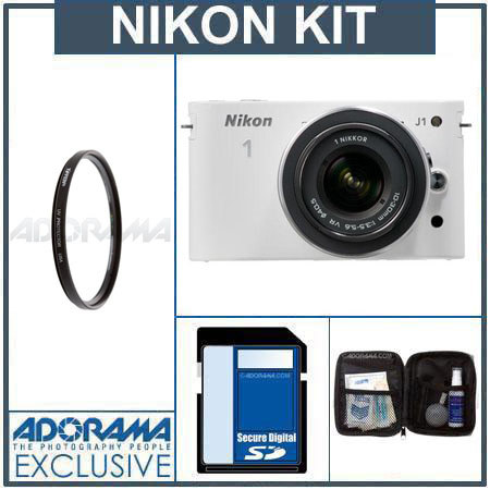 Nikon 1 J1 Mirrorless Digital Camera with Nikon 1 10-30mm VR Zoom Lens ...