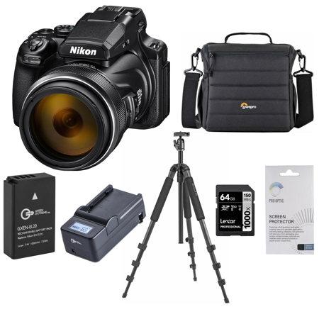Nikon COOLPIX P1000 Digital Camera With Tripod And Accessory Bundle