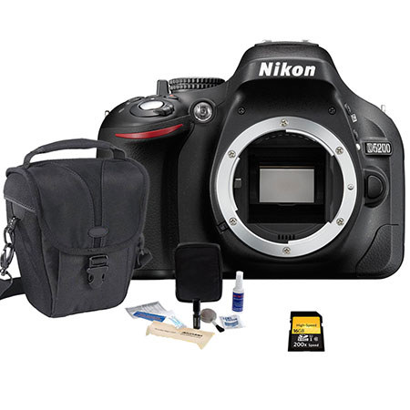 Nikon D5200 Camera with Free Accessories - Black - Adorama