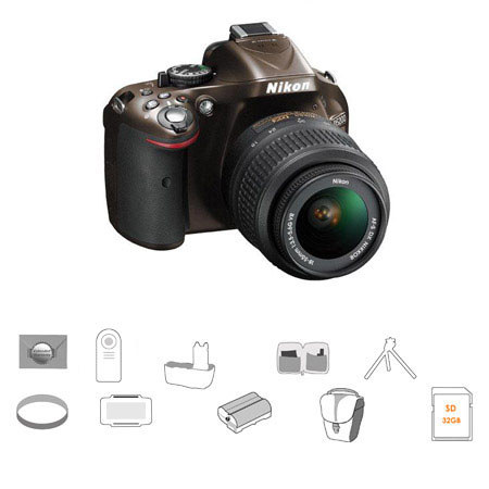 Nikon D5200 Camera with 18-55mm Lens, Bundle with Accessories