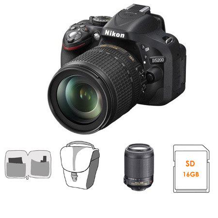 Nikon D5200 DX-Format Digital SLR Camera Kit with 18-105mm VR Lens ...