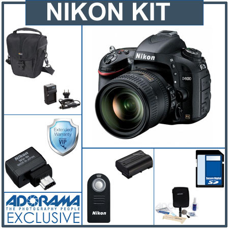 Nikon D600 Digital SLR Camera with Nikon 24-85mm f/3.5-4.5G ED AF-S VR ...