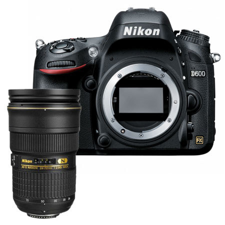 Nikon D600 Camera Body with Nikon 24-70mm f/2.8G ED-IF AF-S NIKKOR Lens USA