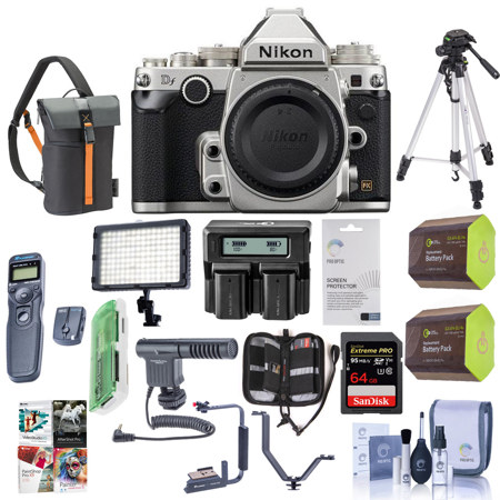 Nikon Df DSLR Body Silver With Pro Accessory Bundle 1526 C - Adorama
