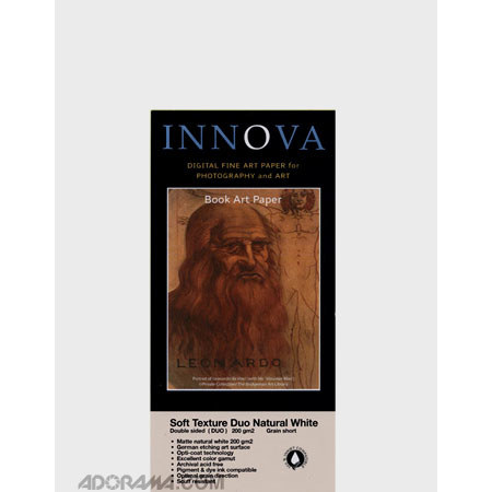 Innova Art Soft Duo Matte Fine Art Paper (11x17"), 25 Sheets Double-Sided