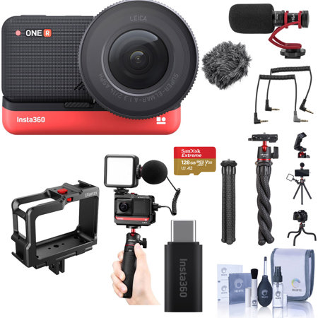 Insta360 ONE R 1-Inch Edition (CINAKGP/B) - With Vlogging Accessory Kit