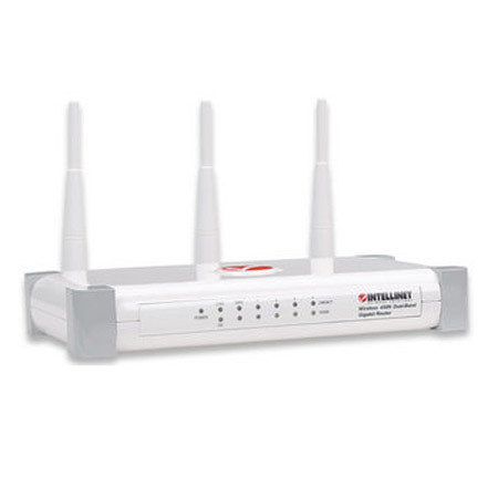 Intellinet Wireless 450N Dual-Band Gigabit Router, White - Adorama