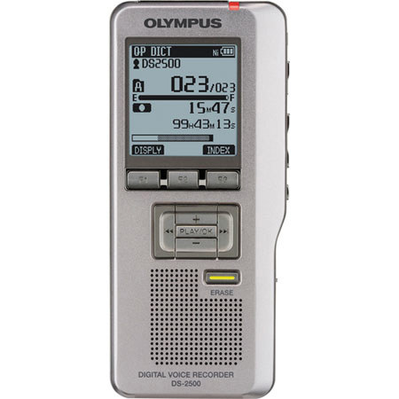 Olympus DS-2500 Digital Voice Recorder, SD Card External Memory, AAA ...