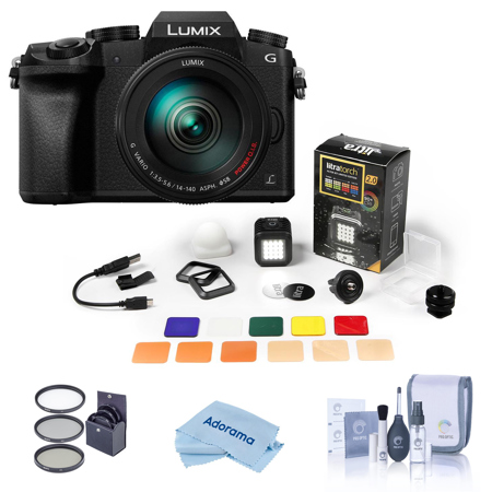 Panasonic Lumix DMC-G7 Mirrorless with 14-140mm OIS Lens, Black