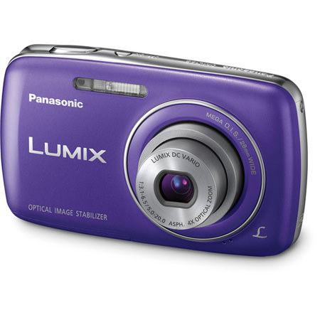 Panasonic Lumix DMC-S3 14.1 MP Digital Camera, 4x Zoom, Purple Blue