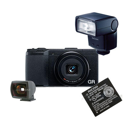 Ricoh GR Pocket-Size Digital Camera WIth Flash , Spare Battery and ...