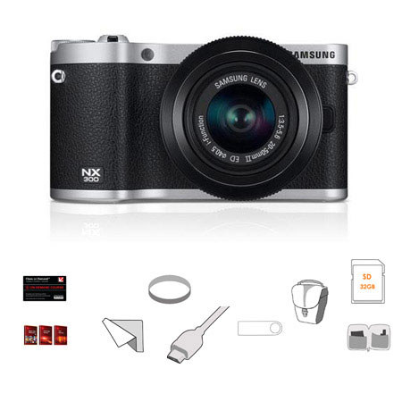 Samsung NX300 Mirrorless Digital Camera, with 20-50mm F/3.5-5.6 ED II ...