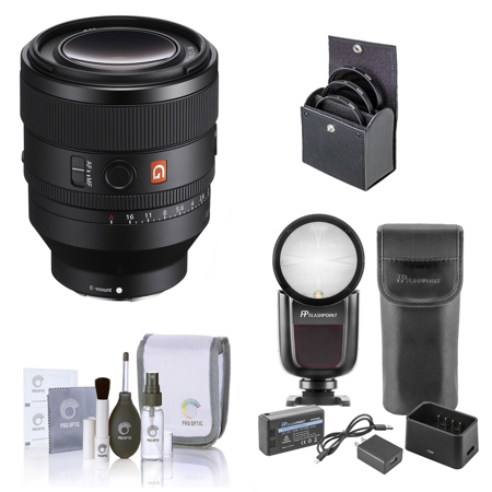 Sony FE 50mm f/1.2 G Master Lens with Flash Kit - Adorama