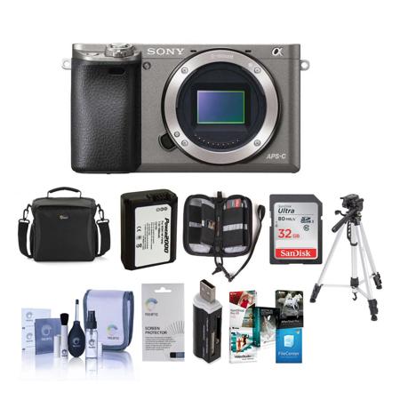 Sony Alpha A6000 Mirrorless Digital Camera, Graphite w/Premium ...