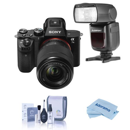 Sony Alpha a7 II Camera with FE 28-70mm f/3.5-5.6 OSS Lens w/External Flash Kit