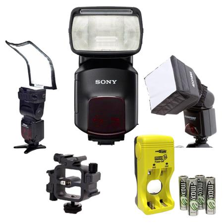 Sony HVL-F60M Wireless Shoe Mount Flash with Accessory Bundle, GN 197'