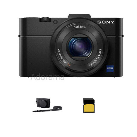 Sony DSC-RX100 II Camera, Black, Bundle w/Sony LCJ-RXC Case & 32GB ...