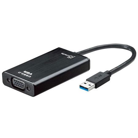 J5 Create JUA310 USB 3.0 to VGA Display Adapter with 1080p HD Playback