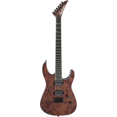 Jackson Pro Series Soloist SL2 Poplar Burl HT Mahogany Guitar, Carmel Burl
