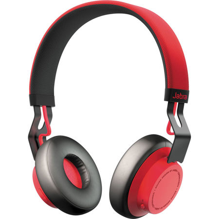 Jabra Move Wired/Wireless Omni-Directional Stereo Headphones with Mic, Red
