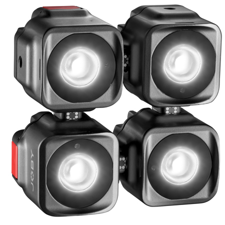 JOBY Beamo Wireless Charging Video LED Light for Smartphones, Gray JB01579