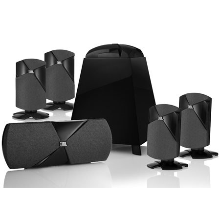 JBL Cinema 300 5.1 Home Theater Speaker System with 8" Subwoofer, Black