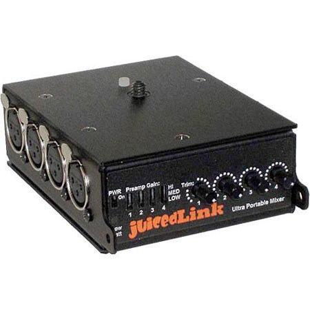 JuicedLink CX431 4 XLR Input Camcorder Adaptr, 12/48v - Adorama