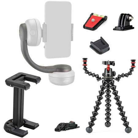 JOBY GorillaPod Rig 5K Tripod Kit with, Mount, Pan Tilt Bracket and QR ...