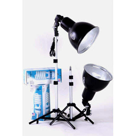 JTL 92110 Two Light Fluorescent Light Kit, Two Reflector - Adorama
