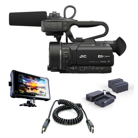 JVC GY-LS300 4KCAM Handheld S35mm Camcorder - With Accessory Bundle
